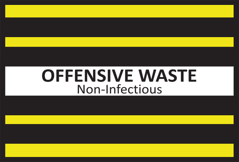 Offensive Waste Label | Promotional Products | Something Different UK