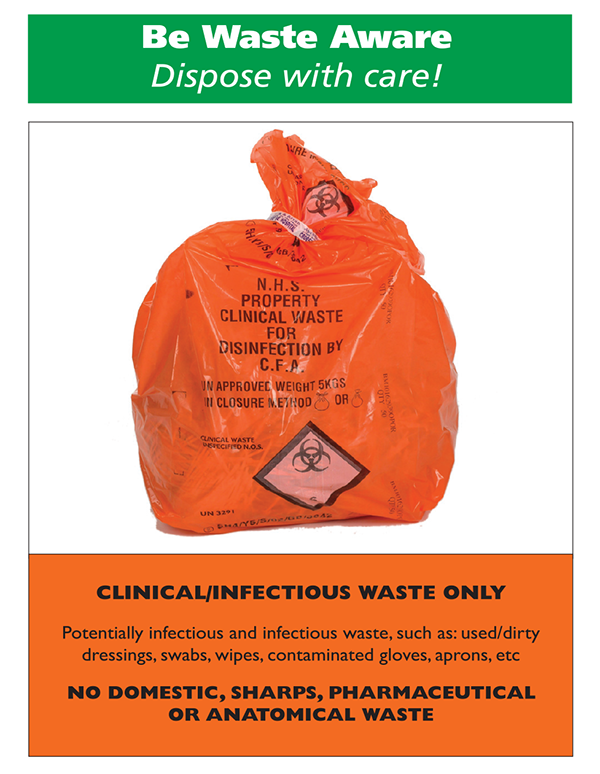 Waste Aware - Clinical/Infectious Waste Label | Promotional Products ...
